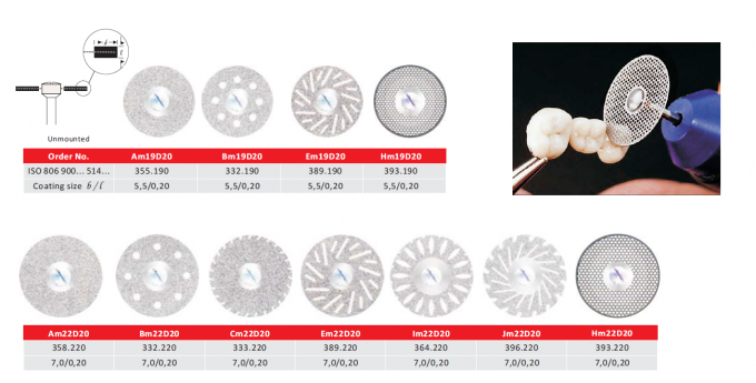 Diamond cutting disc/ flexible grinding disc/dental separating disc