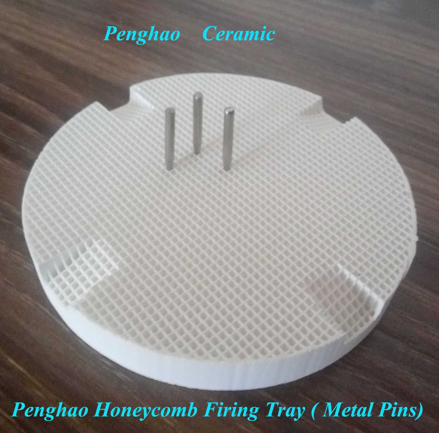 PH (Round)Ceramic Dental Honeycomb Firing Tray ( metal pins & ceramic pins)