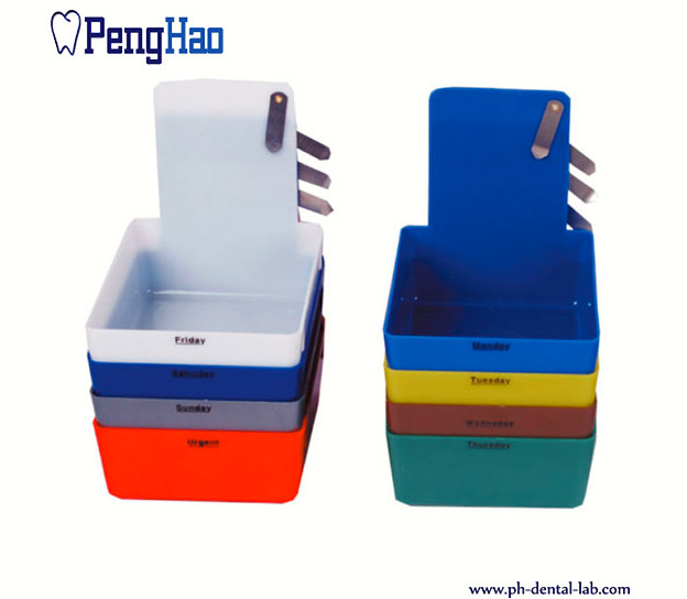 Made in China dental plastic work pans box for teeth models in lab