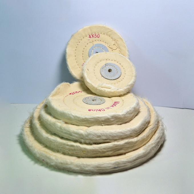 Cotton muslin white buff buffing wheel for jewelry&dental polishing