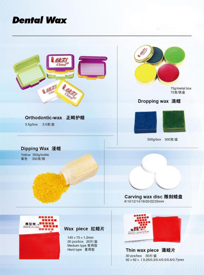 dental lab using wax material/dental dropping wax/dental wax pattern
